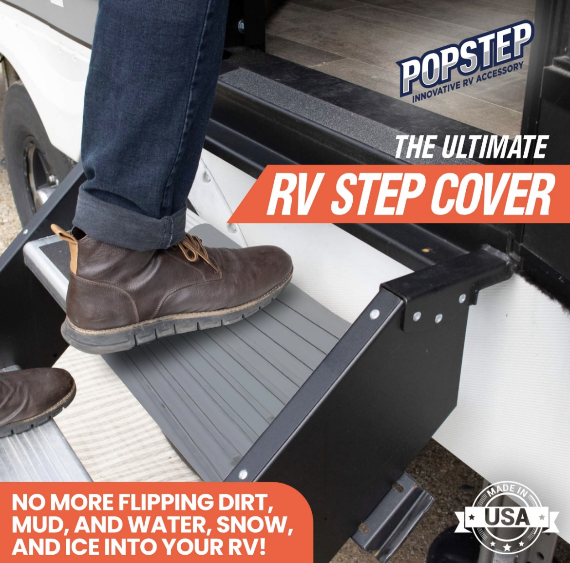 RV Step Covers FAQ | PopStep Installation & Care Guide